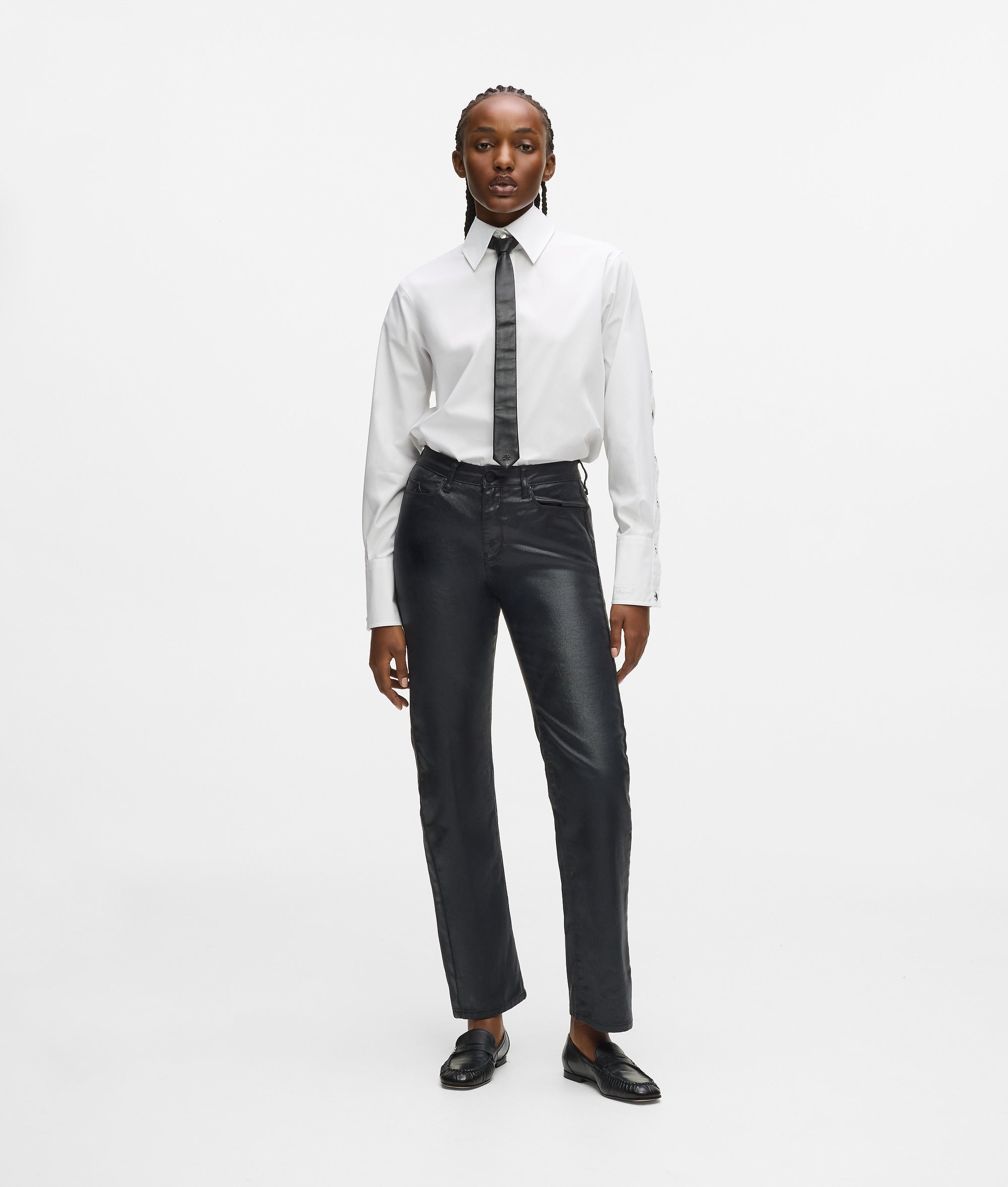 LAFAYETTE 148 NEW YORK tie-neck silk georgette blouse